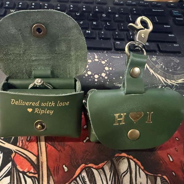 Pet Proposal Ring Pouch With Personalization, Pet Ring Carrier for ...