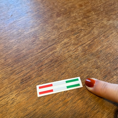 Thin Italian Flag Stripe Sticker Decal American Made UV Protected Italy ...