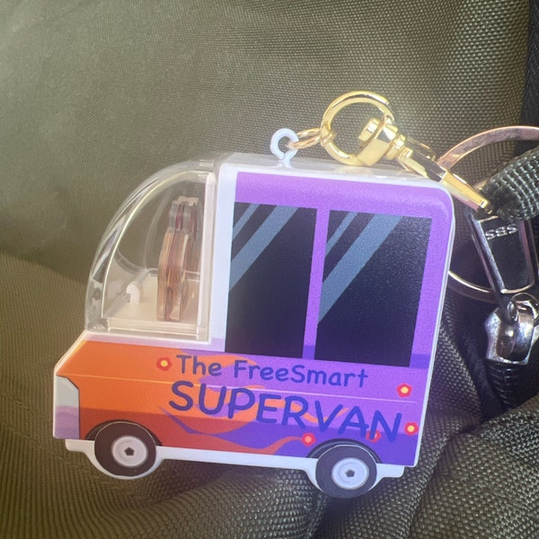 The Freesmart Super Van 3D Keychain - BFDI 2.2" - Pencil, Ruby, Match ...