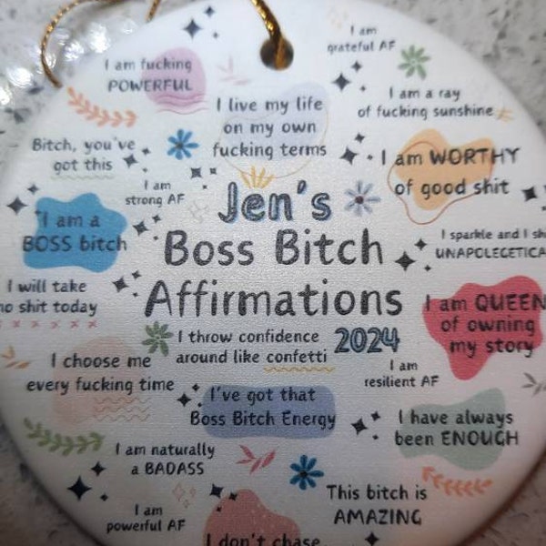 Personalized Bad Bitch Affirmations Mug, Self Love Mug, Bad Bitch ...