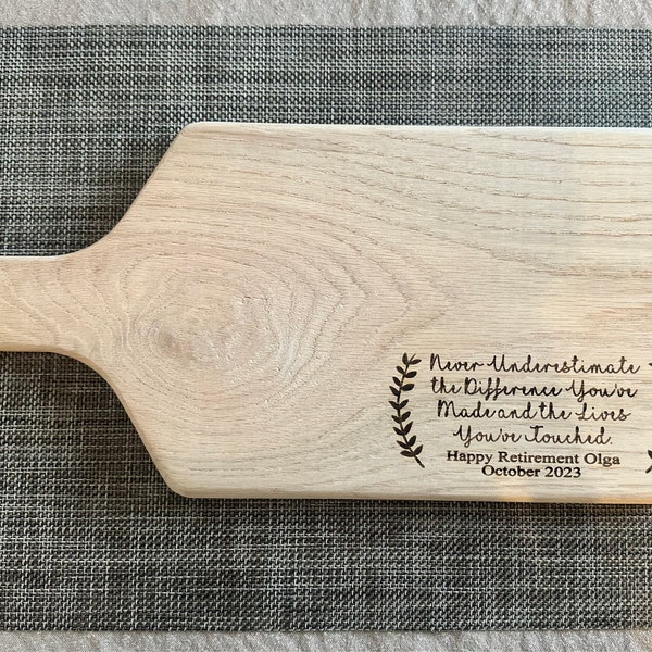 Retirement Cutting Board, Retirement Gift, Personalized Charcuterie ...