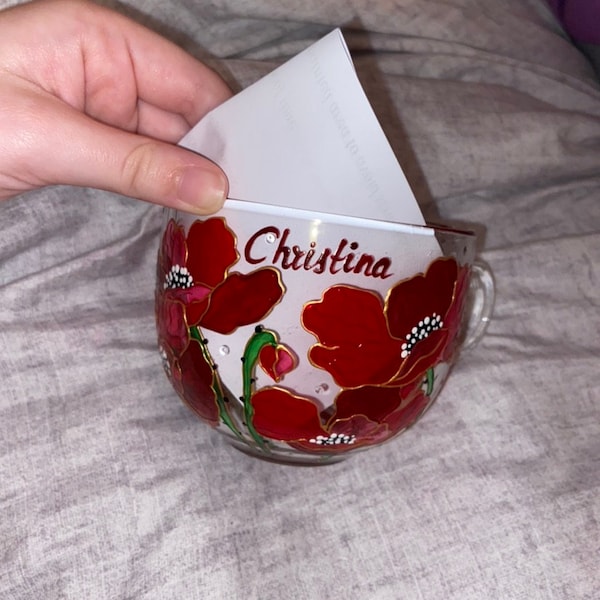 Poppy Mug, Red Poppies Coffee Mug, Personalized Gift for Mom - Etsy