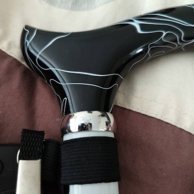 Bronze Pearl Diamond With Gold Rhinestones Cane, Non-folding, Elegance ...