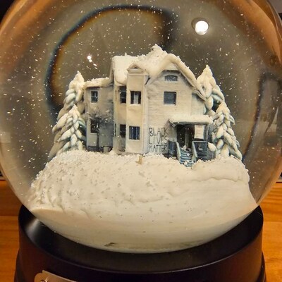 Gray Kitty Litter Snow Globe - Etsy