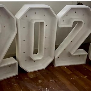 3ft - Number 5 - Marquee Build Plans & Blueprints - Digital Template ...