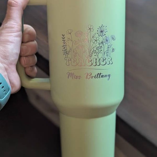 Personalized Stanley 40oz Cup, Custom Valentine's Day Gift, Monogrammed ...