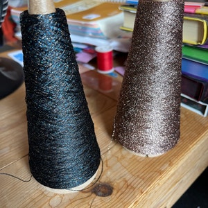 Silk Blend Gimp Yarn on Cone, Hasegawa Machine or Hand Knitting ...