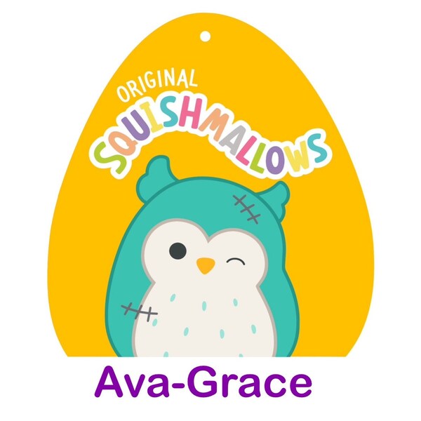 Customizable Squishmallows Bio Tag PNG Clipart Image With a Transparent ...