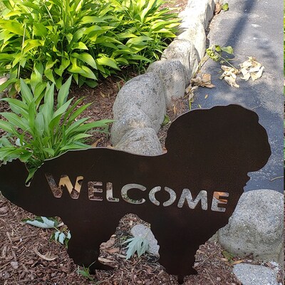 Metal Personalized Golden Doodle, Home Address Sign, Add Your Address ...