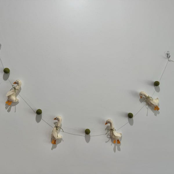 Custom Goose Felt Banner, Geese Banner for Nursery/room, Geese Garland ...