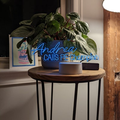 Custom Cartoon Neon Sign, USB Plug, Portable, LED Neon Light Sign ...