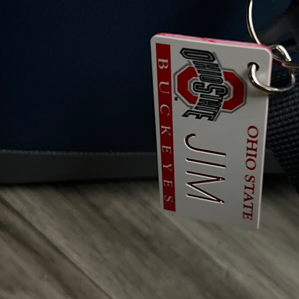 Personalized Engraved Ohio State Buckeyes Keychain - Key Ring - Any ...