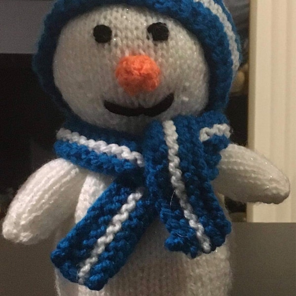 PDF Knitting Pattern Snowman Christmas Novelty Toy & Chocolate Orange ...