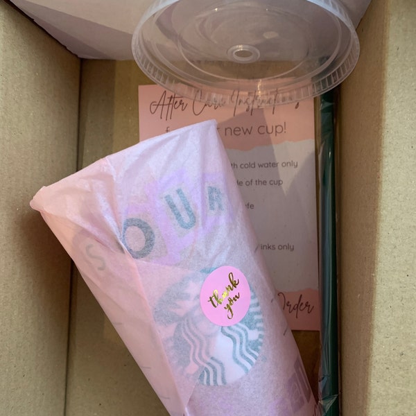 Barbie Inspired Reusable Personalised Starbucks Cold Coffee Cup 24oz ...