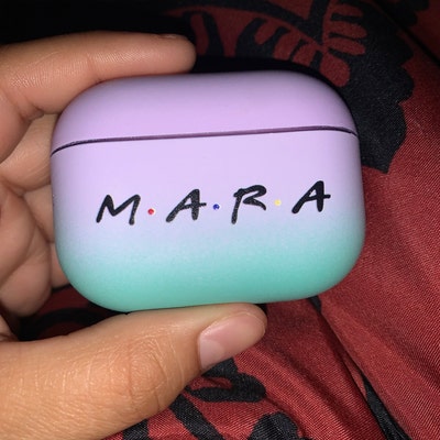 Custom Name Ombré Friends AirPod Case Personalized Name Initials ...