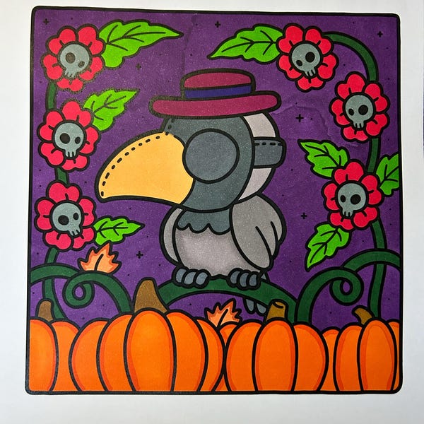 Spooky Cutie: Adorable Creepy Creatures in Cozy Hygge Moments Coloring ...