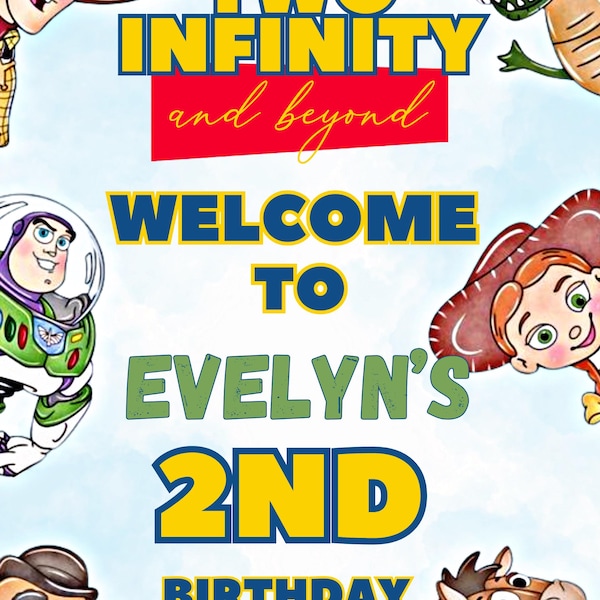 Toy Story Welcome Sign, Toy Story Template Welcome Banner, Toy Story ...