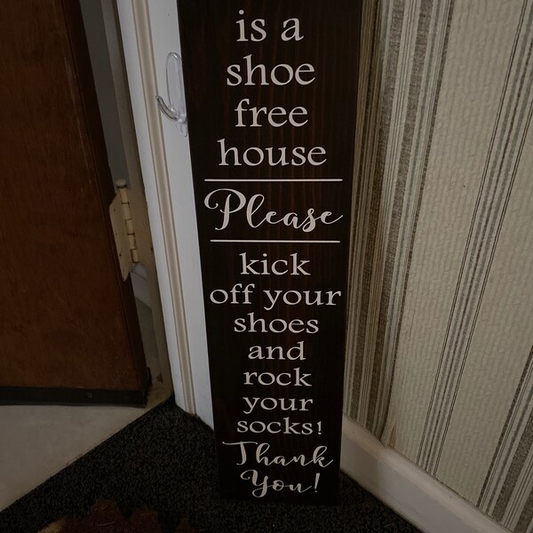 Rock Your Socks Wood Sign I No Shoes I Front Door I Porch Sign I Remove ...