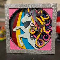 Blank Square Shadow Box Frame SVG for Layered Artwork Paper Art. 3d ...