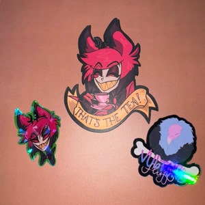 Thats the Tea hazbin Hotel Alastor Sticker - Etsy