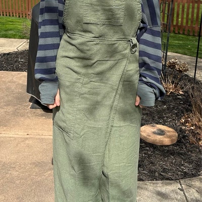 Green Durable Cotton Canvas Pottery Apron Ceramic Apron Throwing Apron ...