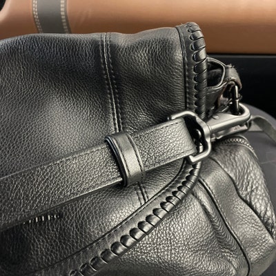 Tan Genuine Leather Crossbody Strap With Gold Hardware Rings, Strap Kit ...