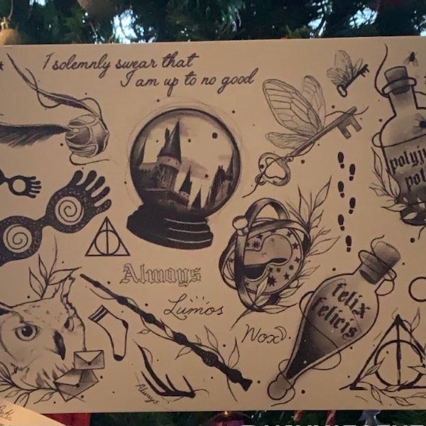 FOURTH WING - Bookish Tattoo Flash Print! - Etsy