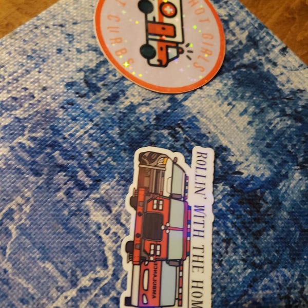 Rollin With the Homies Police Fire Ambulance Sticker, Gothic First ...