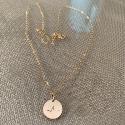 Personalized Heartbeat Necklace, Heartbeat Jewelry, Lifeline Necklace ...