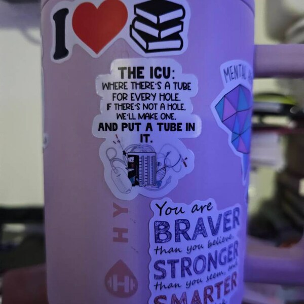 Calm Your Rass Down Propofol Sticker- Funny Critical Care Nurse ...