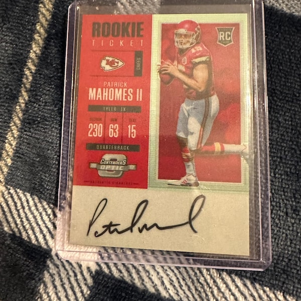 2017 Autograph Express 15 Patrick Mahomes Rookie Facsimile Auto Promo ...