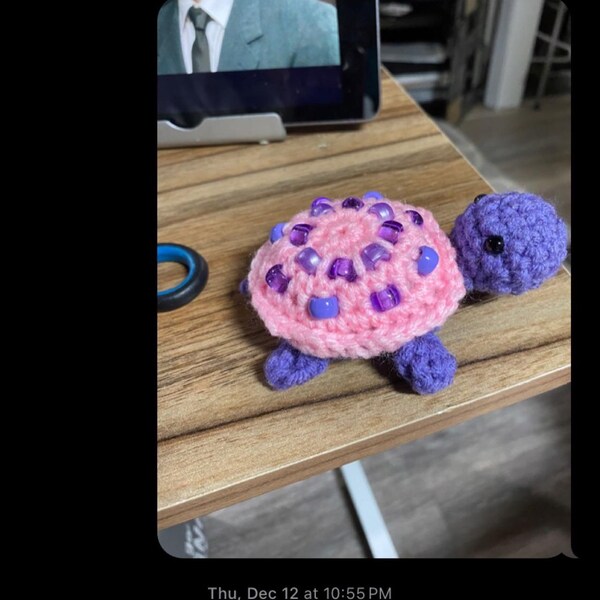 Beaded Fidget Turtle Crochet Pattern | Crochet Fidget Toy | Fidget ...