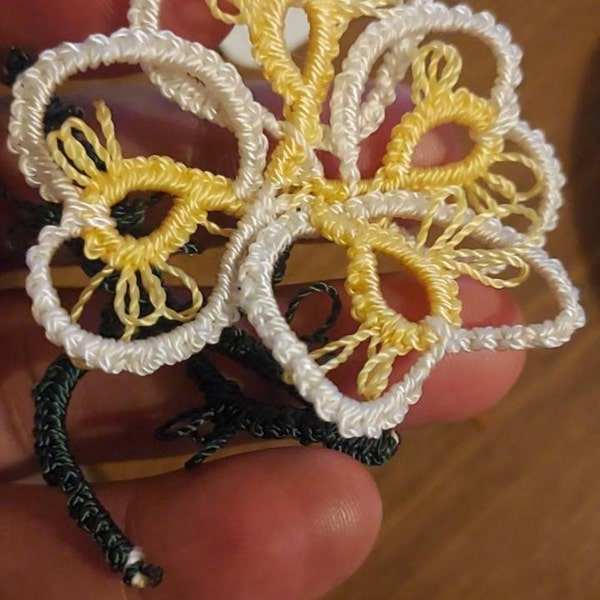 Pink Rose Tatting Flower Pattern Pdf ( English) - Etsy