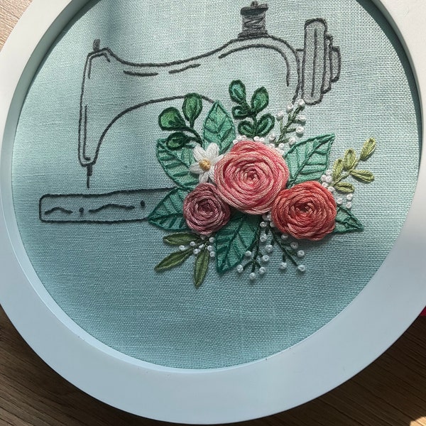 Sewing Machine Embroidery Pattern Sewing and Flower Embroidery Sewing ...