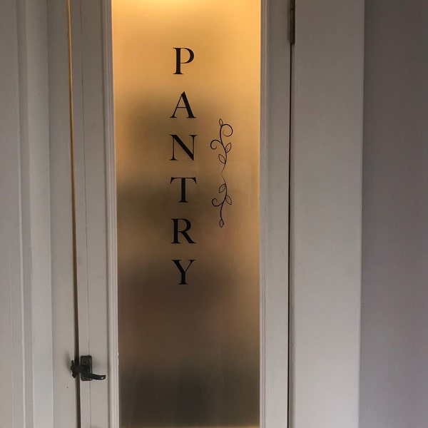 Pantry Decal | Kitchen Sticker, Farmhouse Kitchen Decor, Cabinet Door ...