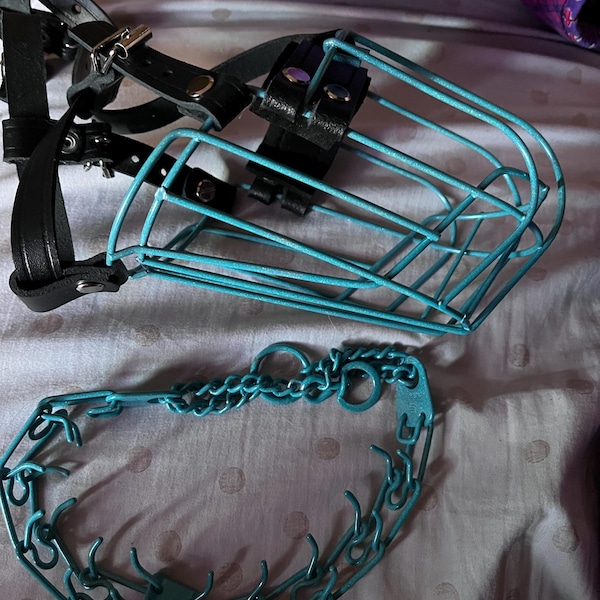 Custom Powder Coated Metal Wire Basket Dog Muzzle - Etsy