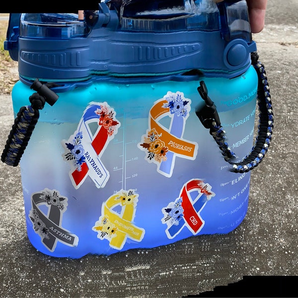 Endometriosis Sticker, Endo Awareness Stickers, Yellow Awareness Ribbon ...