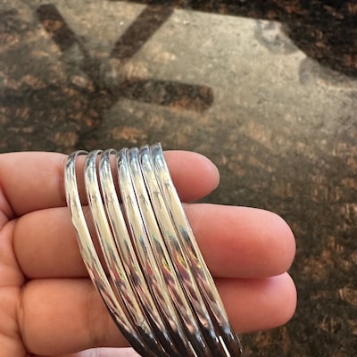 Bali Tribal Ornate Bangle Stacking Bracelet, Artisan Crafted Bangle ...