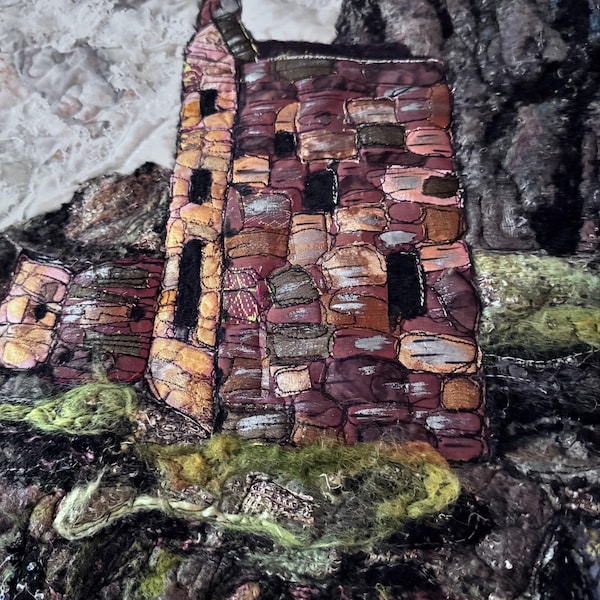 Textile Waterfall. Healing Fabric Art Cascades of Water - Etsy