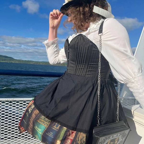 Library Books Full Skirt - 50's Style - Literary Costume - Plus Size ...