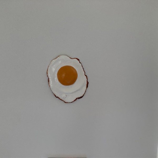 Sculpture, Ceramic Fried Egg, Handmade, Artisan, Pottery, Gift, Food ...