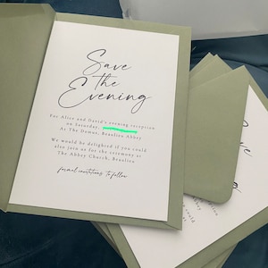 Evening Reception Invitations Elegant Wedding Invite, Evening ...