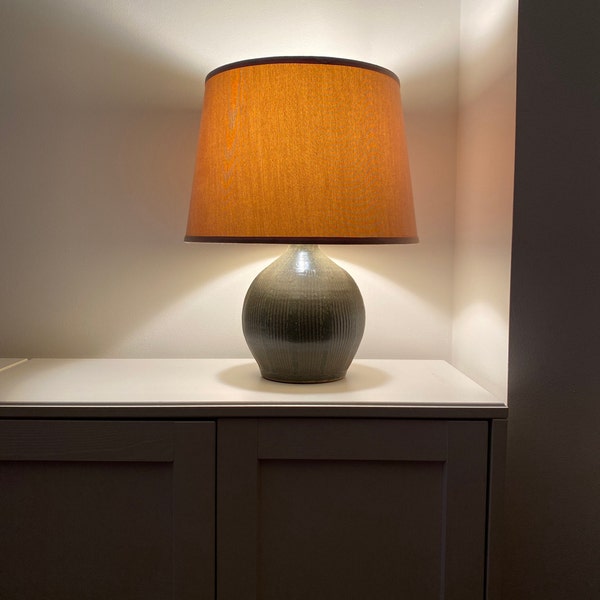 Ceramic Table Lamp | Rib Top Bottle | Fieldmouse | 2C - Etsy