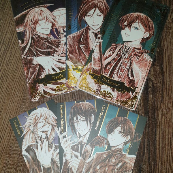 Kuroshitsuji Black Butler Sketch Anime Postcard - Ciel Phantomhive - Etsy