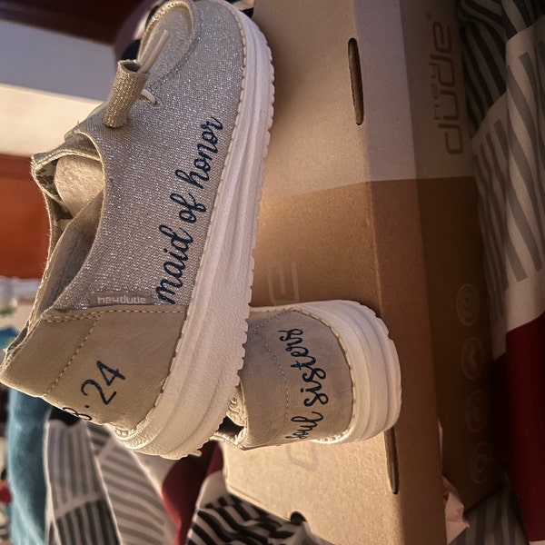 Womens / Wedding Custom Dude Shoes - Perfect for Custom Gifts, Bridal ...