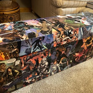 CUSTOM Marvel Decoupage Comic Book Storage Box | Etsy
