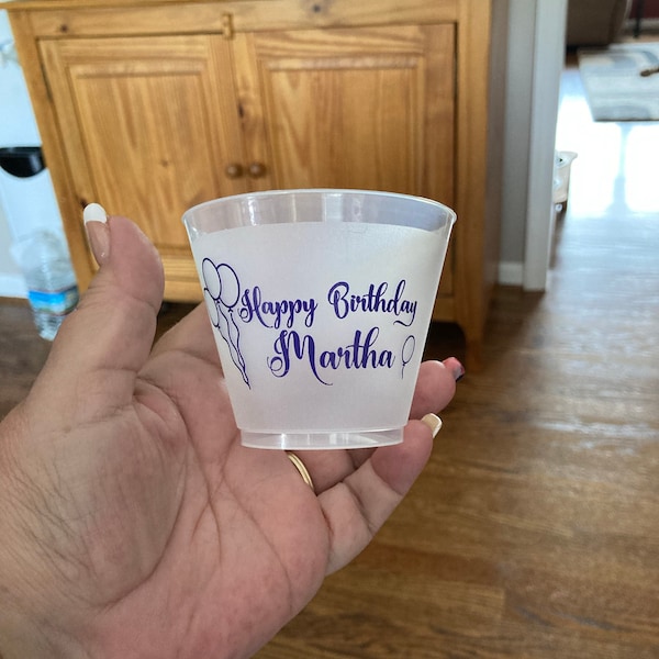 Personalized Custom Cocktail Shatterproof Party Cups, Signature Drink ...