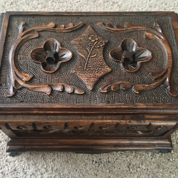 Large Secret 8 Step Jewelry Puzzle Box Personalized. Locking Accessory ...