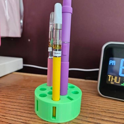 Vape Pen Cartridge Holder Organizer and Stand. Hold up to 8 Spare 510 ...