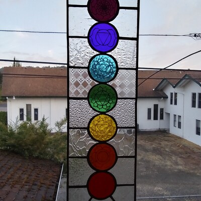 Stained Glass Chakra Panel - Etsy